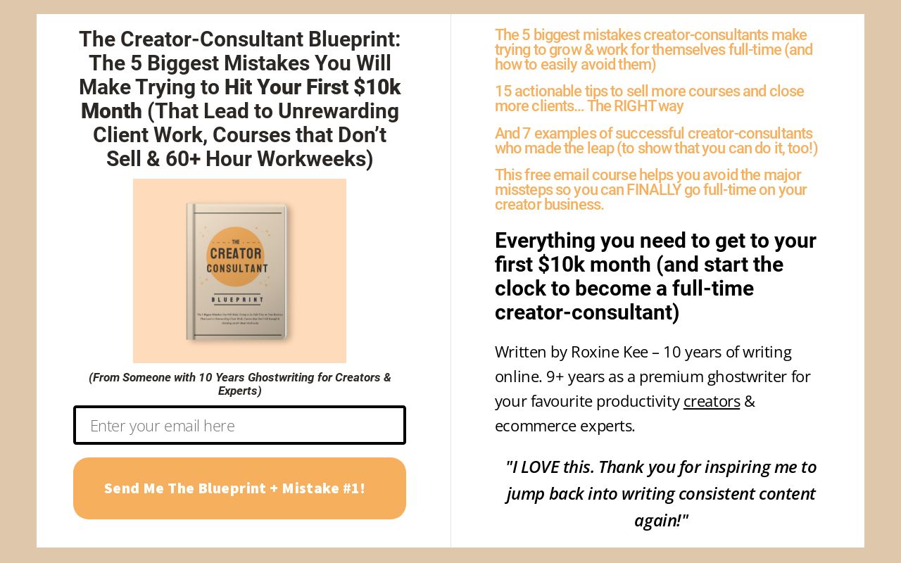 The Creator Consultant Blueprint